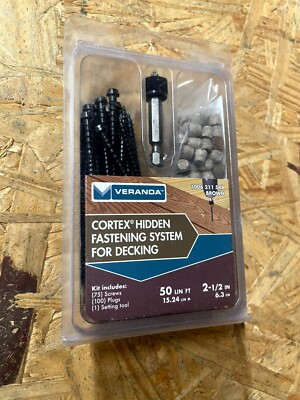 FastenMaster 2-1/2" Cortex Hidden Fastening System for Veranda Decking ...
