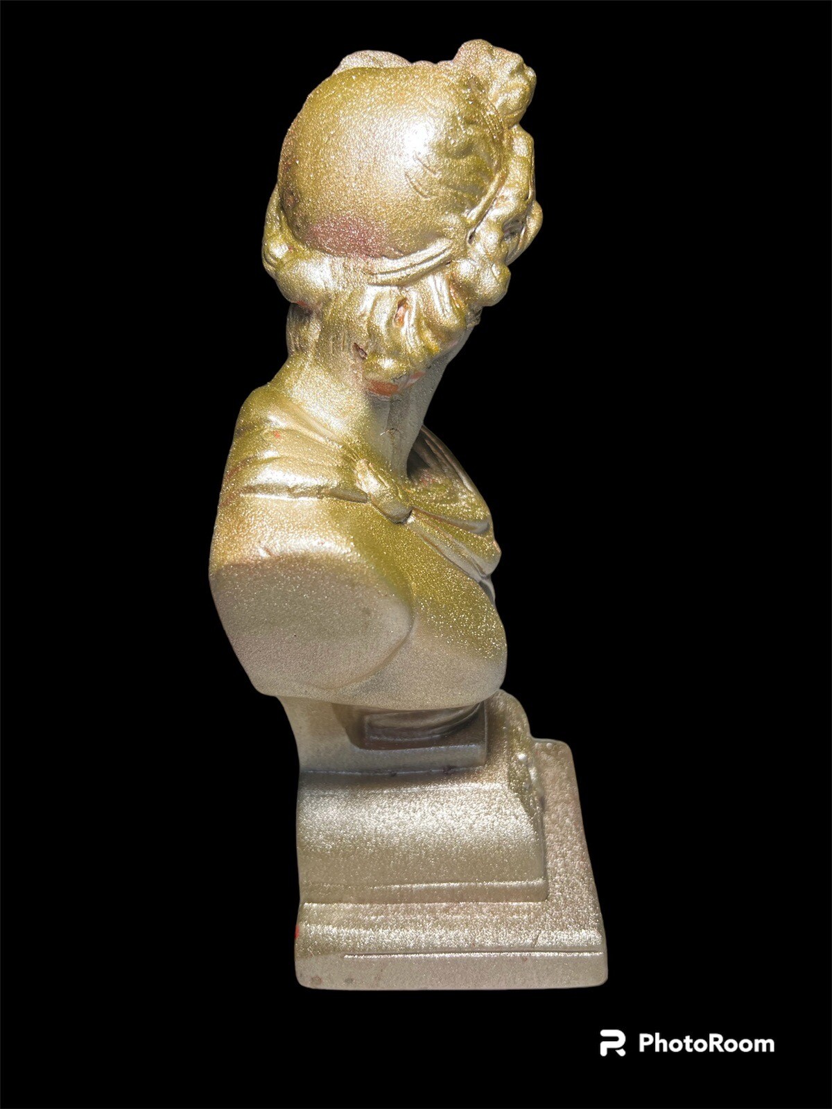 Alexander Backer Rose gold Greek Roman Apollo Busts Bookend Chalkware ...