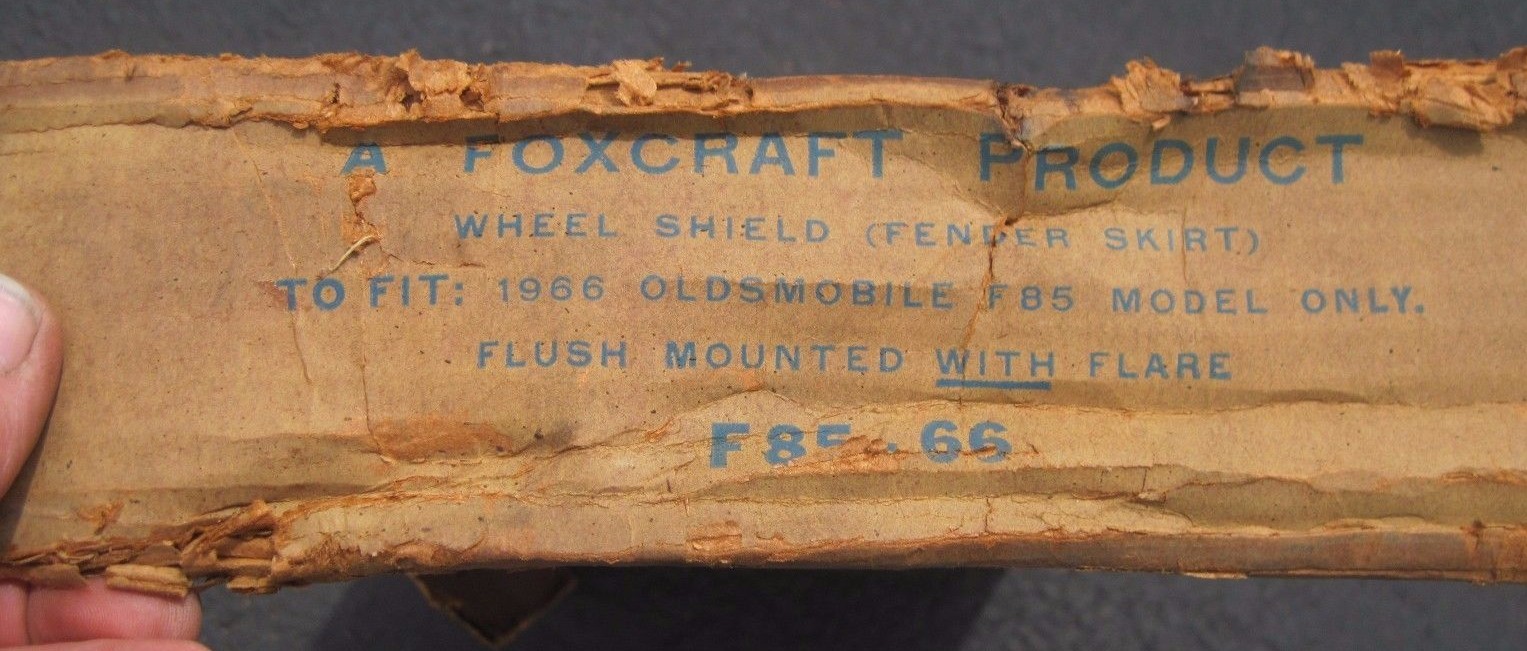 New old stock Foxcraft fender skirts 1966-69 Ford Falcon fender skirts ...