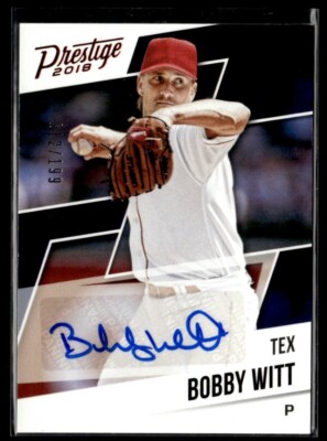 2018 Panini Prestige Autographs Red Bobby Witt Auto 112/199 #PA-BW | eBay