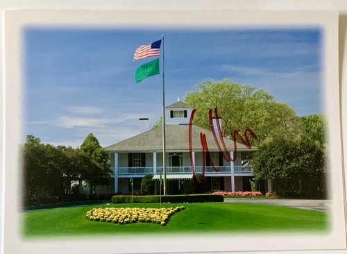 Anthony Kim signed Masters golf Postcard Augusta National photo 2025 ...