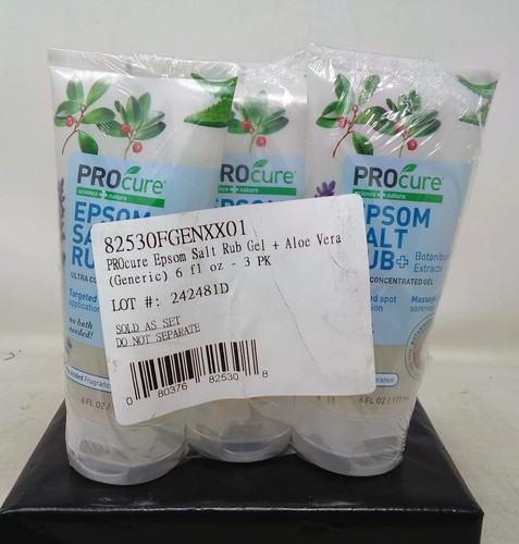 PROcure Epsom Salt Rub Gel w/Aloe Vera, Botaniboost Extract , 6 fl oz ...