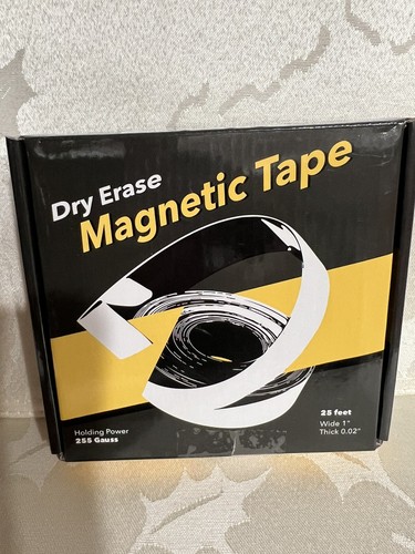 X-BET MAGNET Dry Erase Magnetic Tape - 1 Inch x 25 Feet .02” Thick | eBay