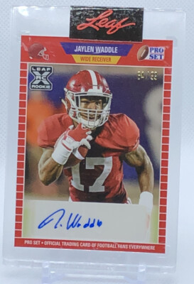 JAYLEN WADDLE 2021 LEAF PRO SET XRC ROOKIE SIGNATURE AUTO LIMITED ...