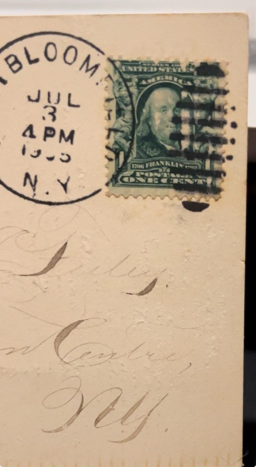 RPPC-1905 Railroad Bridge-Rochester, NY w/ Rare One Cent Benjamin ...