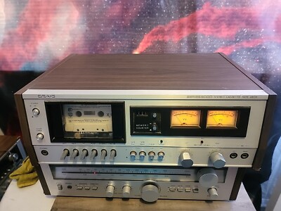 Vintage Craig Model 5201 Stereo Cassette Tape Deck Recorder w/ Box ...
