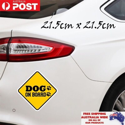 Dog On Board Sticker PVC Animal Sign Vinyl Decal For Car Window Ute ...