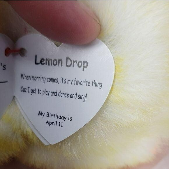 Ty Beanie Baby Boo Lemon Drop Baby Chick Stuffed Plush Animal Toy | eBay