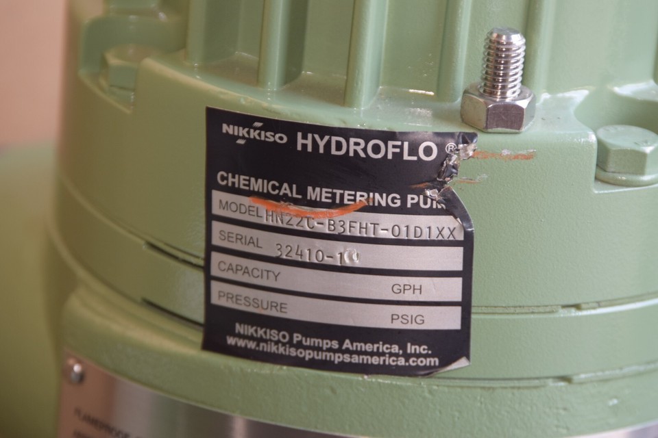 Nikkiso Non-Seal Pump PWP1B/HPWP1 HN22C-B2 Head: 50m 3.6kw 460v 200 l ...
