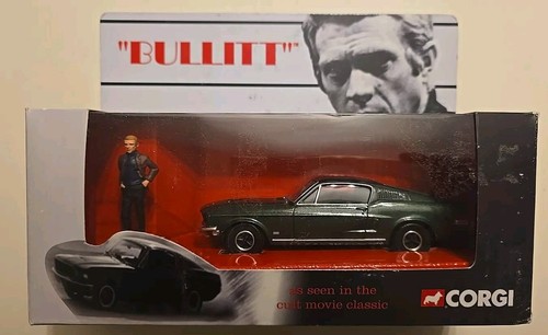NEW! Corgi Cc05901 Bullitt 1968 Ford Mustang Vintage Model Car Steve ...