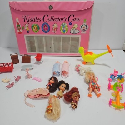 Vintage Kiddles Collector Case with Dolls & Accessories Lot | eBay