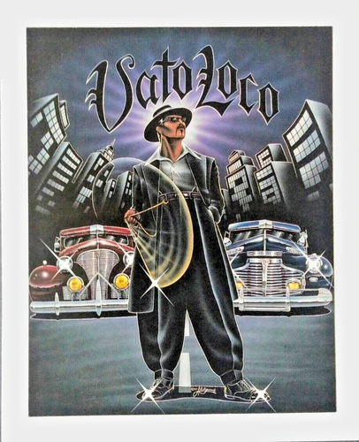 VTG 1997 CHICANO ART "VATO LOCO PACHUCO" ZOOT SUIT STYLE! "BAD A$$" | eBay