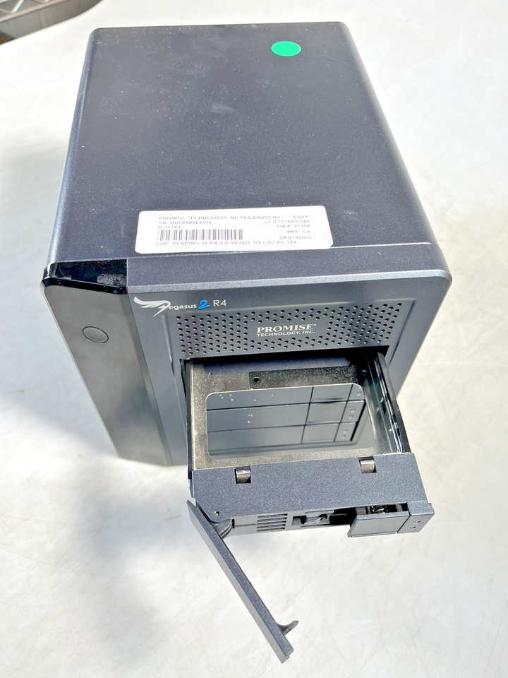 PROMISE Pegasus 2 R4 Thunderbolt RAID Storage -No DRIVES - USED | eBay