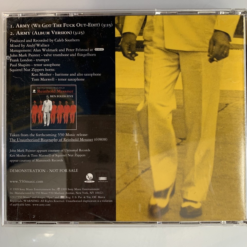 Ben Folds Five Army CD Single Promo | eBay