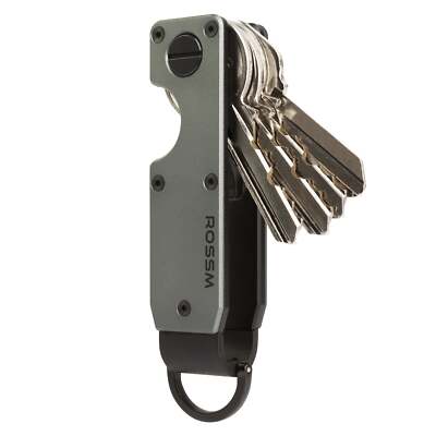 Rossm Key Organizer - Compact Minimalist Metallic Key Holder | Holds 2 ...