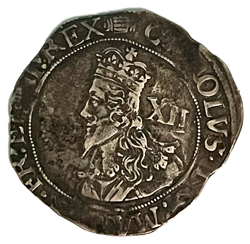 CHARLES I 1625-49 GREAT PORTRAIT Great Britain Shilling STUNNING! TUN ...