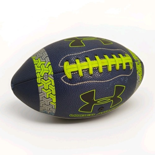 Under Armour Grip Skin Football Ball Composite Leather Blue & Neon ...