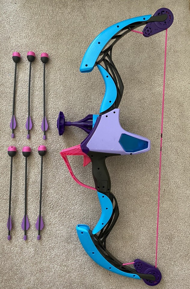 Nerf Rebelle Secrets And Spies Bow And Arrow With Arrows 31" Blue ...