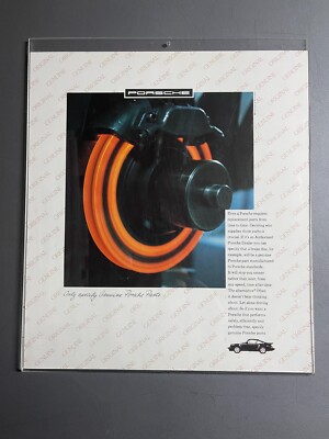 1986 Porsche Red Hot Brake Rotor Parts Department Advertising Display ...