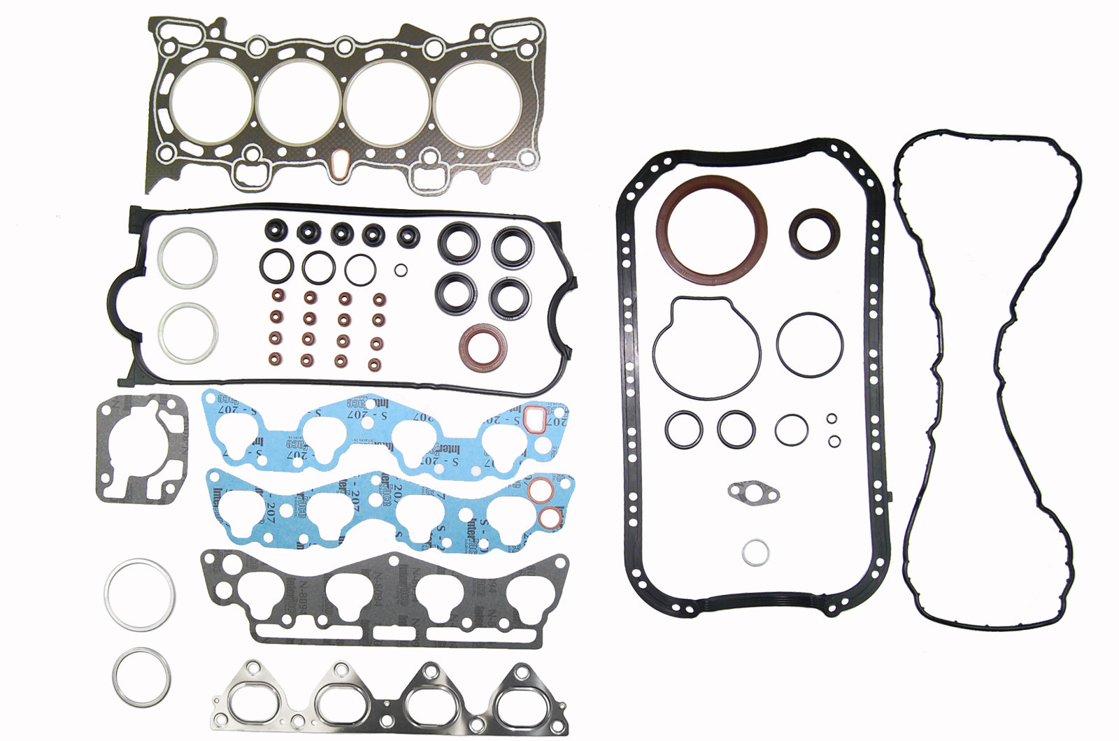 96-00 Honda Civic Del Sol 1.6L D16Y5 D16Y7 D16Y8 Engine Full Gasket Set ...