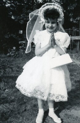 A672 Original Vintage Photo LITTLE GIRL FIRST COMMUNION c 1960 | eBay