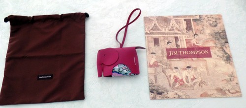 New Jim Thompson Silk Shopping Bag Dark Purple Elephant Carrier JT Bag ...