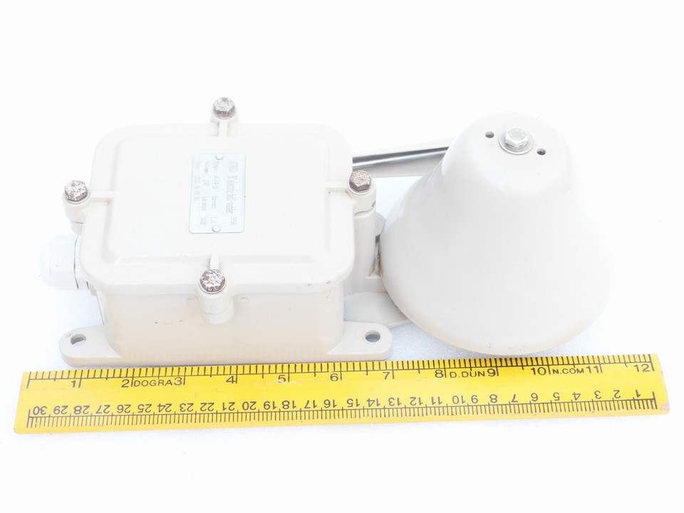 NOS LARGE AMEO DC ELECTRIC INDUSTRIAL MARINE FIRE ALARM SOUNDER BELL K ...