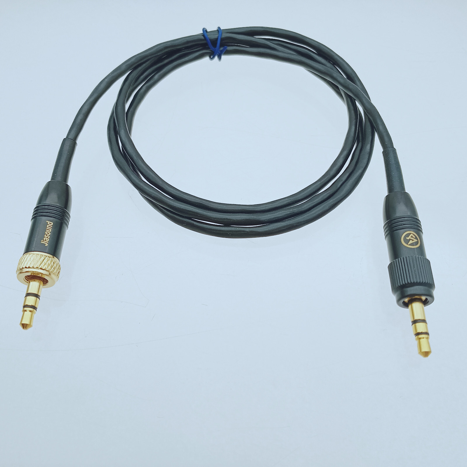 3.5mm 1/8" Plug to Male Screw Lock Push-Pull Cable Adapter for ...