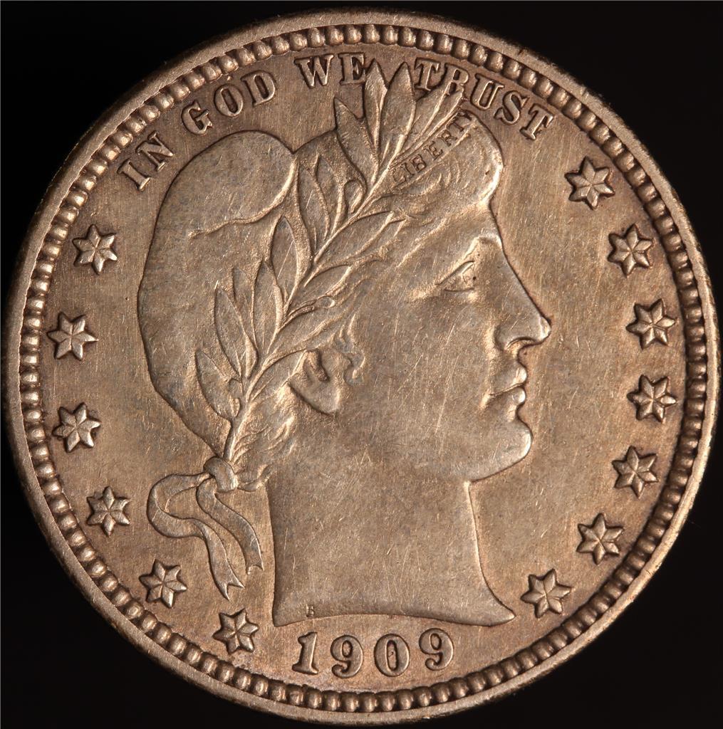 1909 P BARBER QUARTER, SHARP, TOUGH EARLY DATE! | eBay