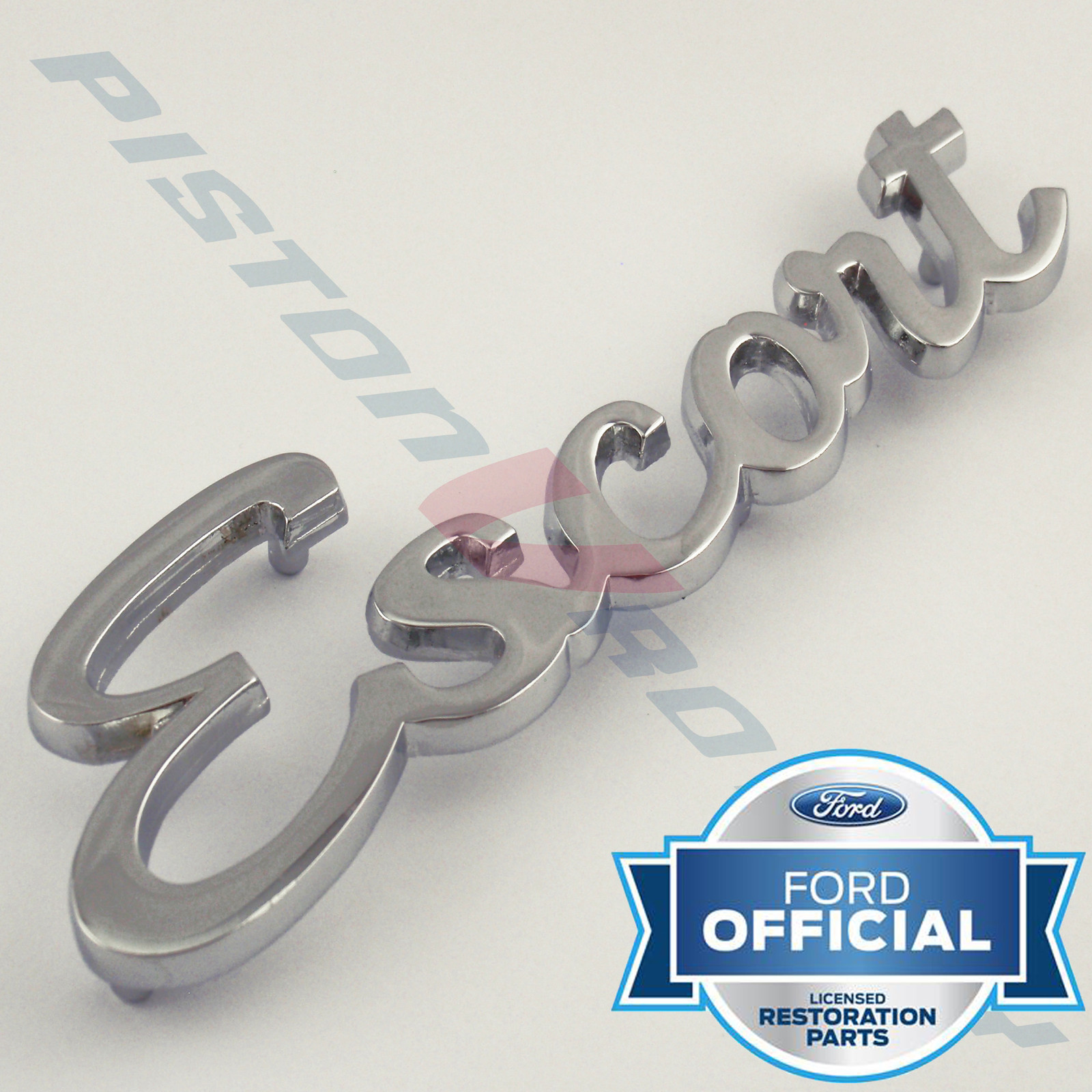 ESCORT Boot Badge , Chrome , New for FORD MK1 MK 1 RS 1600 RS1600 Trunk ...