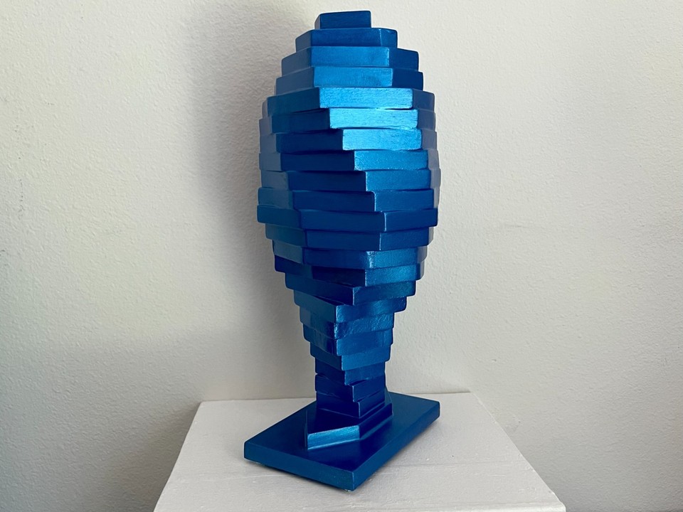 One Abstract Sculpture Constructivism Cubism Modern Art Influenced OOAK ...