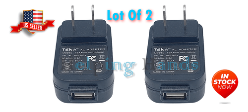 2 NEW Teka USB TEKA006-0501000UK AC Power Supply Adapter Charger Output ...