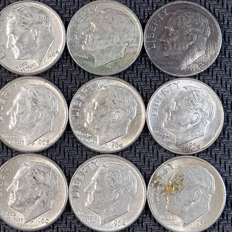 Lot of 20 Silver Roosevelt Dimes (1946-64) 90% Silver (20 Dimes) | eBay