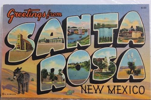 New Mexico NM Santa Rosa Greetings Postcard Old Vintage Card View ...