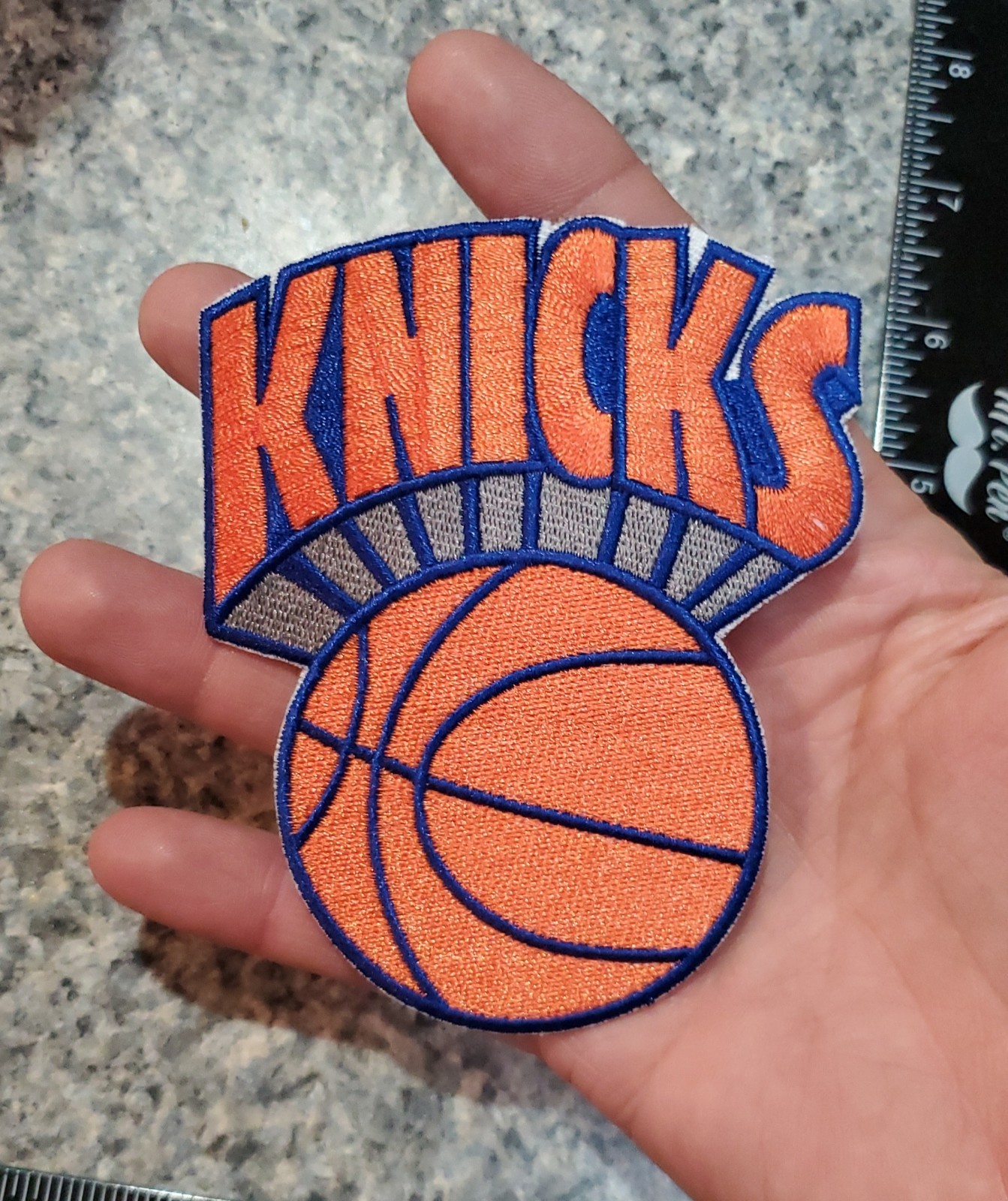 New York Knicks Large Vintage Style Patch. Embroidered. Iron On. 4"x3.5 ...