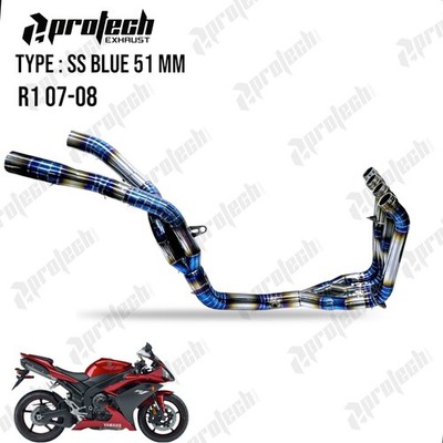 2007-2008 Yamaha YZF R1 Header Pipe System Exhaust 51 Mm | Stainless ...