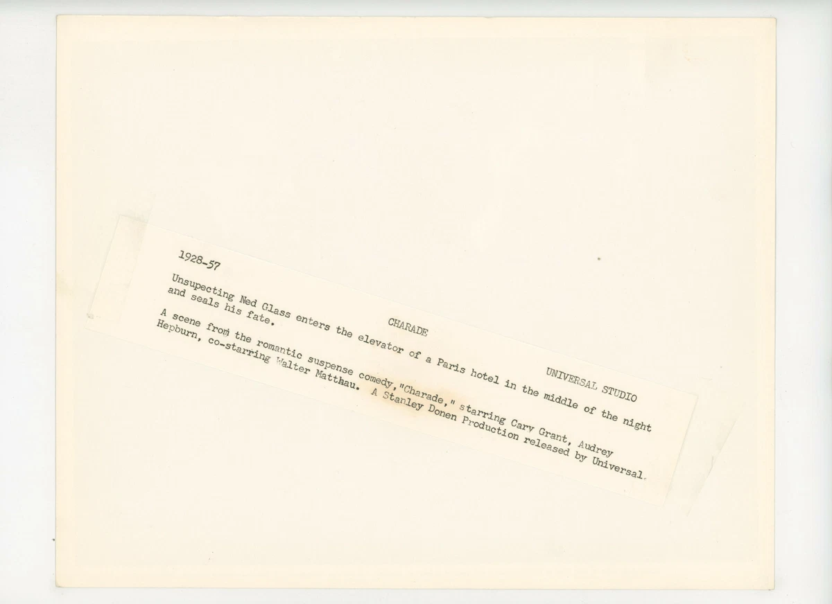 Charade 1963 Ned Glass