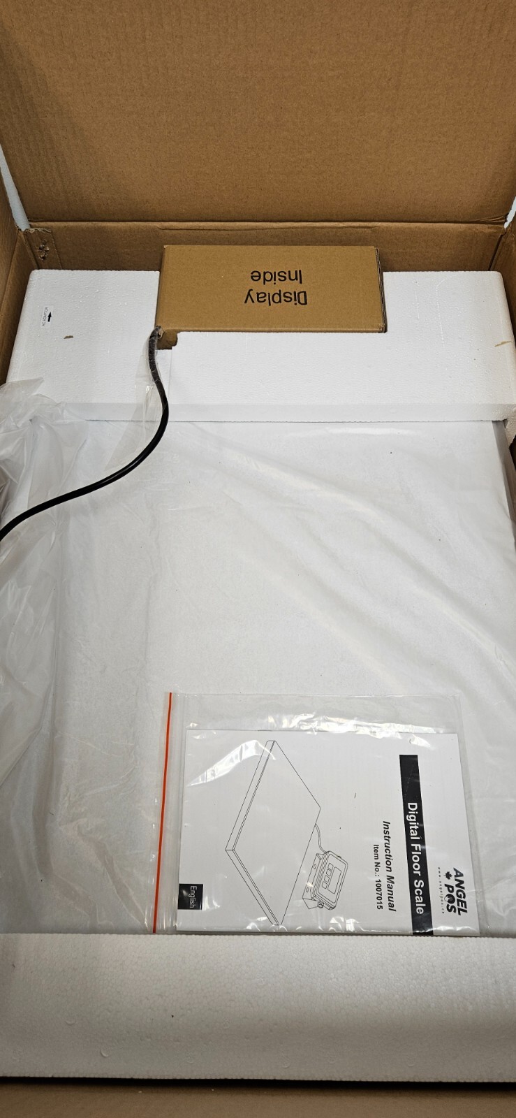 Angel USA Extra Large 22" x 18" Platform Stainless Steel 400lb Digital ...