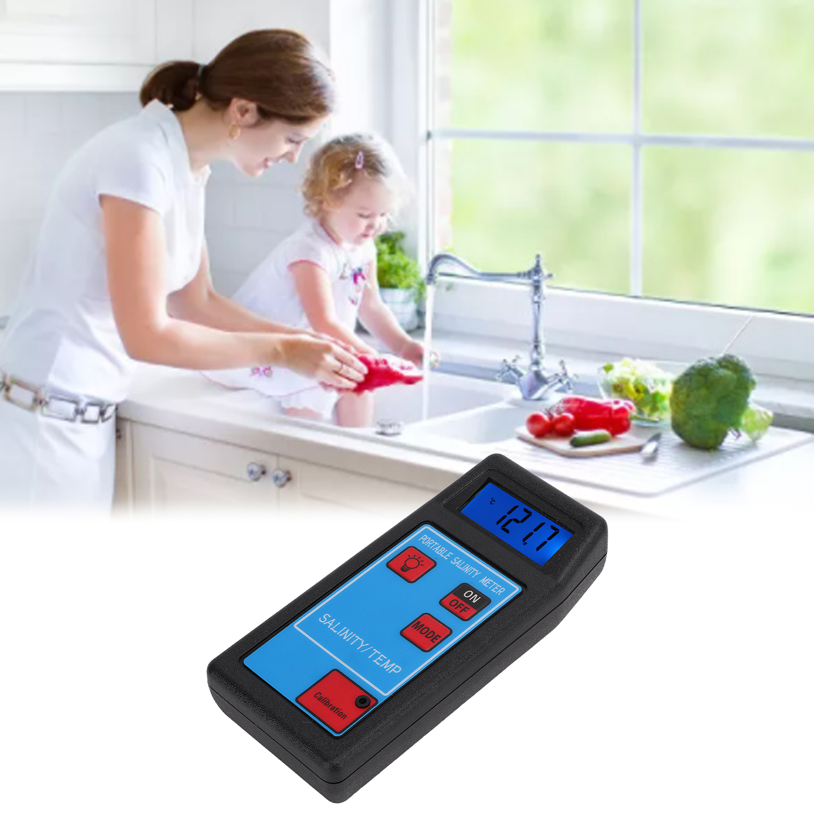 OW‑8425 High Precision Digital Salinity Meter Tester Waterproof ...