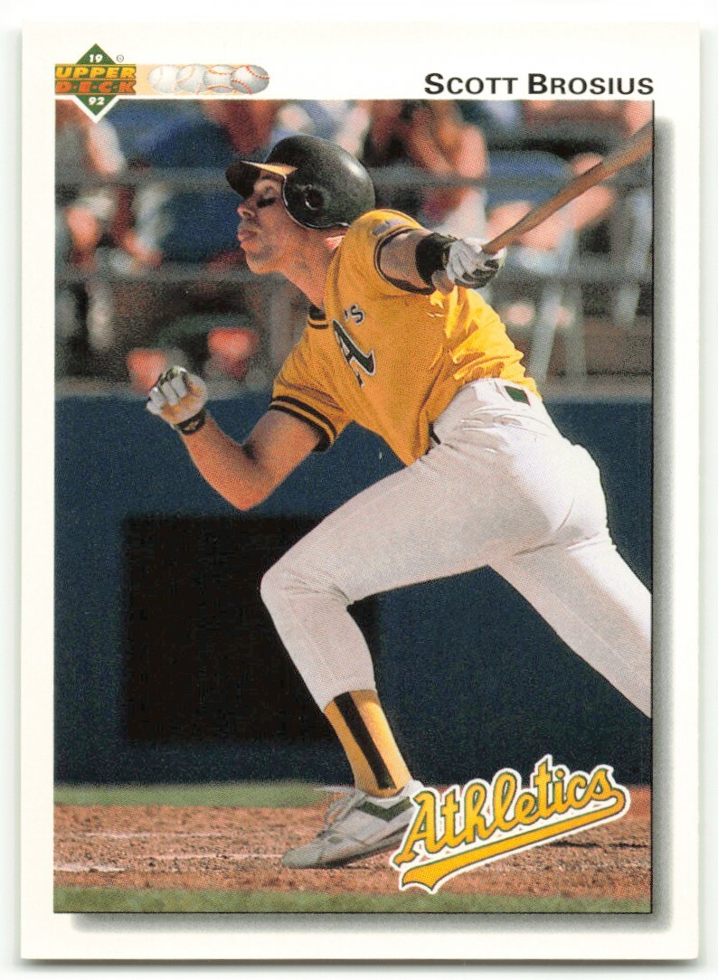 1992 UPPER DECK SCOTT BROSIUS RC OAKLAND ATHLETICS #312 | eBay