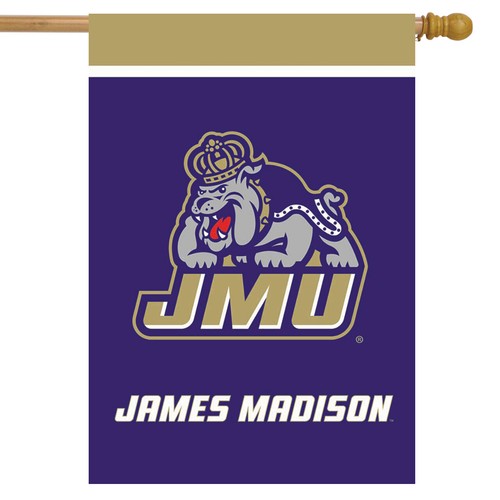 James Madison University House Flag 28" x 40" Briarwood Lane ...