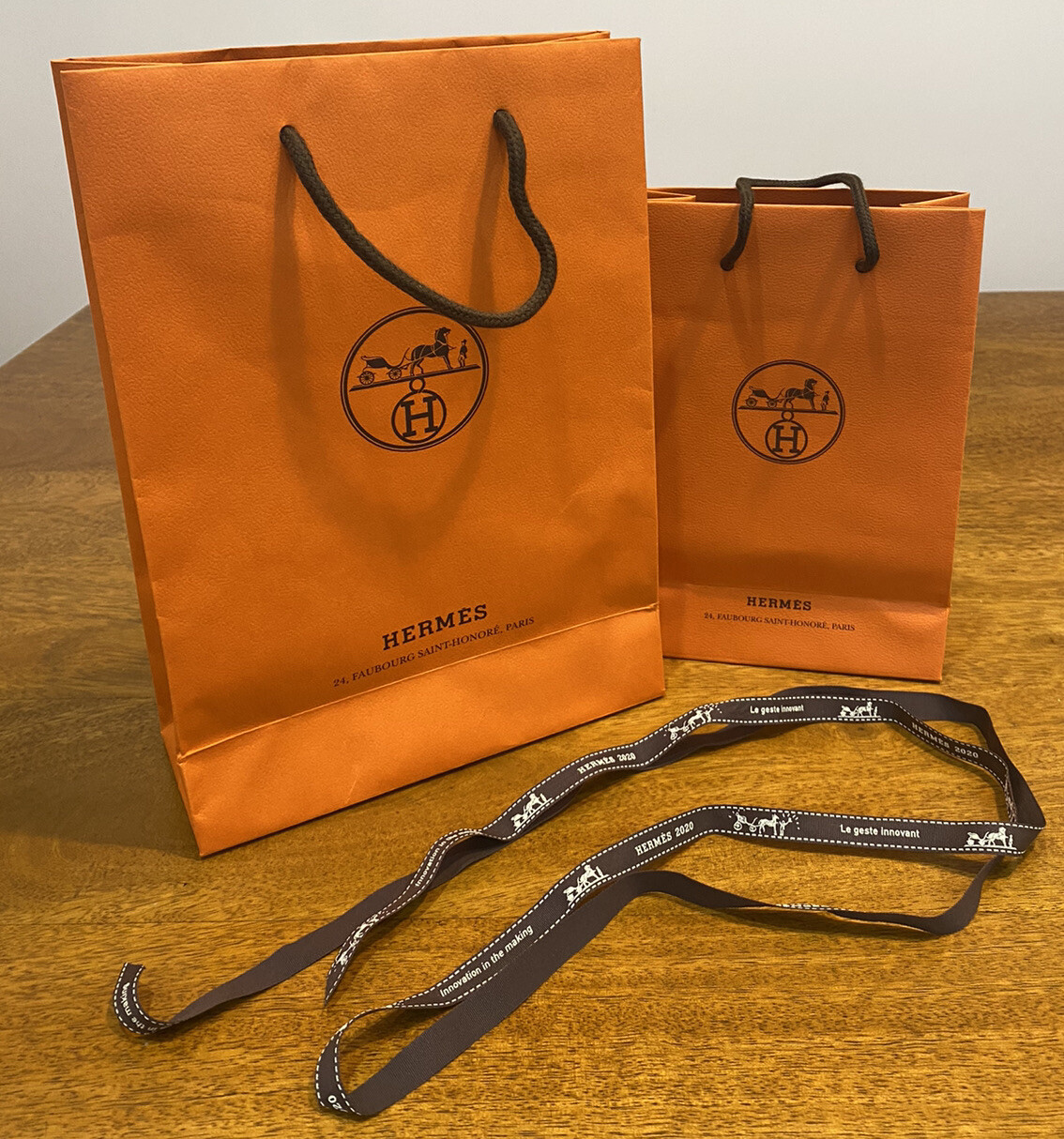 Authentic HERMES Empty Gift Bags Packaging and Hermes… - Gem