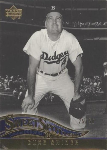 2005 Upper Deck Sweet Spot Classic - Gold #24 Duke Snider /50 for sale ...