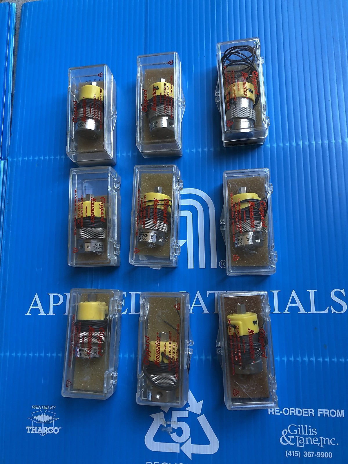 Applied Materials 3870-01049 VALVE SOL 3 WAY NC 24VDC SKT MNT (Lot of 9 ...