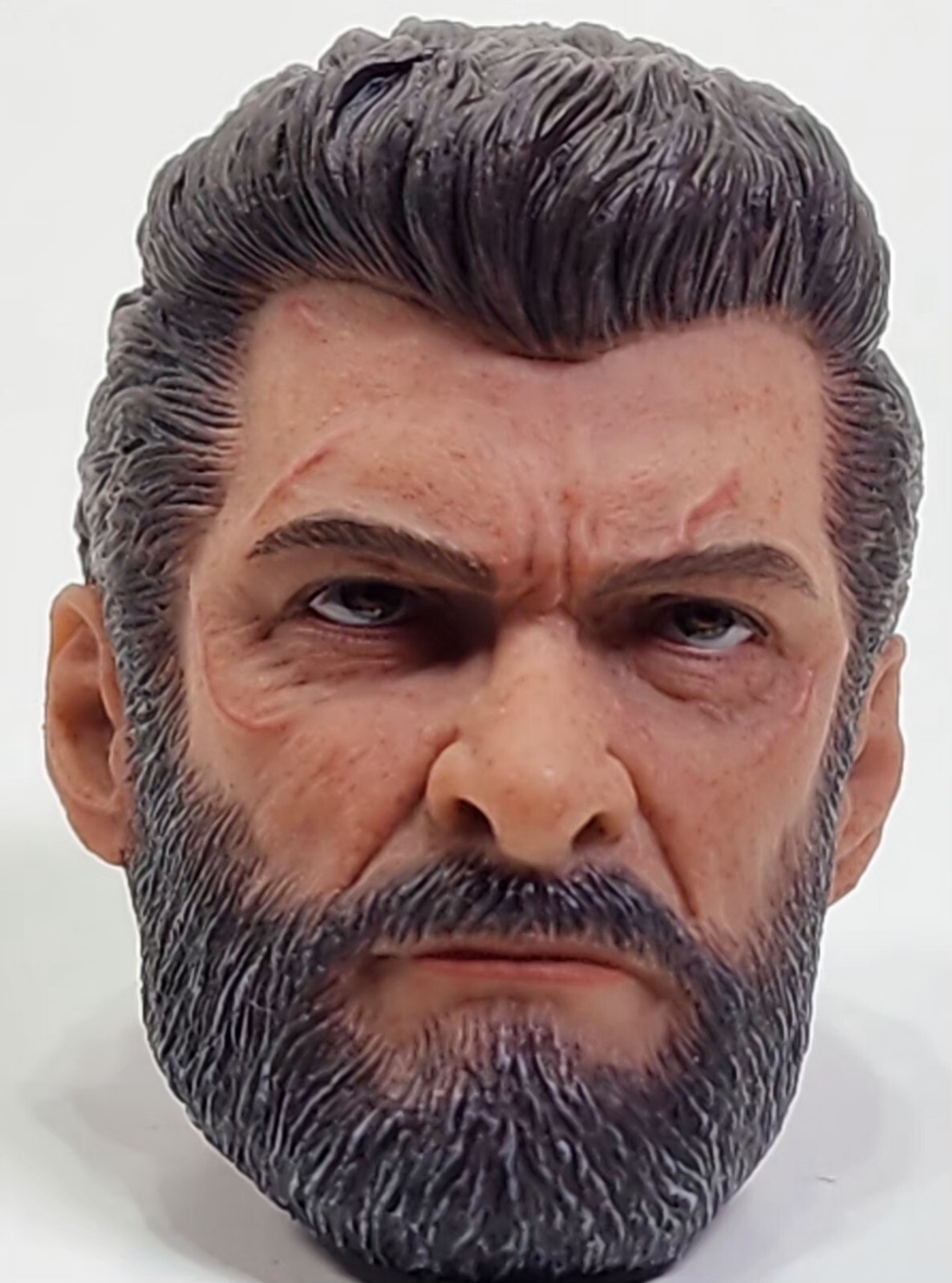 1/6 Wolverine Logan Wolf Head Sculpt Angry MEAN FACE Bloody SCRATCHES 1 ...