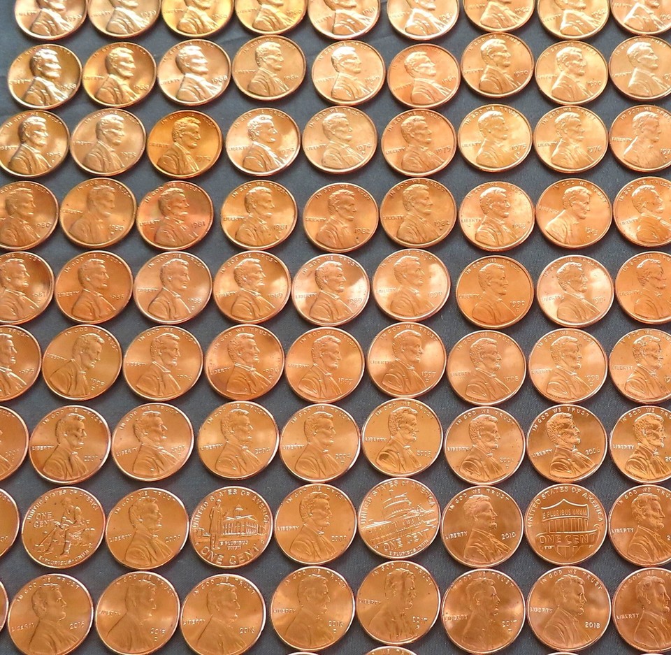 1959-2025 Lincoln Memorial & Shield Cents BU - Complete with 7 -1982's ...