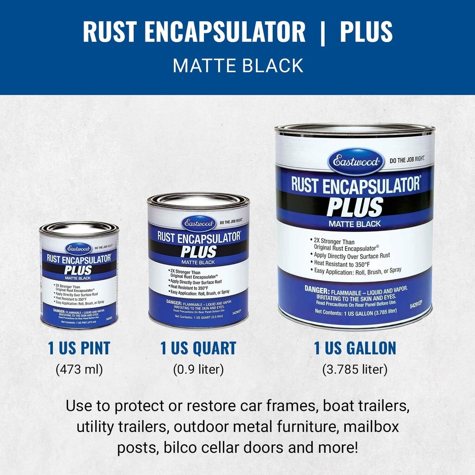Eastwood Matte Black Rust Encapsulator Plus | Long Lasting Durable ...