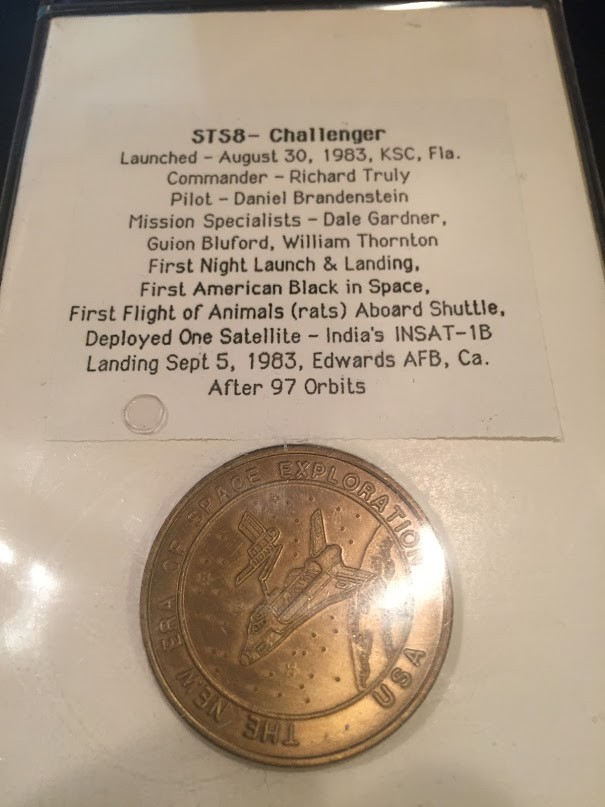 Challenger Space Shuttle Crew Emblem - STS8 - Challenger | eBay