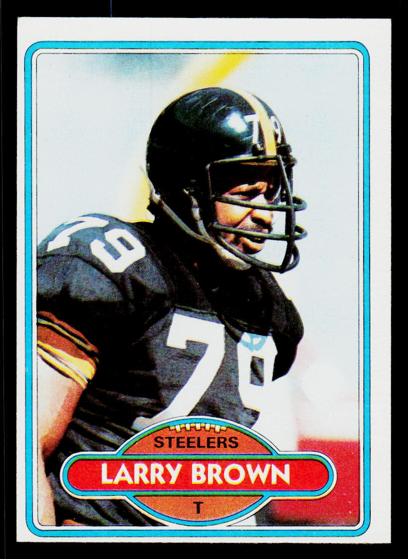1980 Topps #236 Larry Brown Pittsburgh Steelers Football Card | eBay