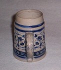 Antique German Stoneware Cobalt Blue Salt Glazed German Beer Stein 3/10 ...